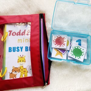 Toddler Mini Busy Book Printable, Travel Size Activity Book, Quiet Book ...