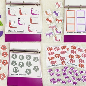 Valentines Day Busy Book Printable, Toddler Learning Binder, Preschool ...