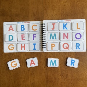 Alphabet Toddler Mini Busy Book VOL10, Fully Assembled, First Learning ...