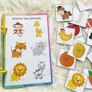 Toddler Mini Busy Book Printable, Travel Size Activity Book, Fun Quiet ...