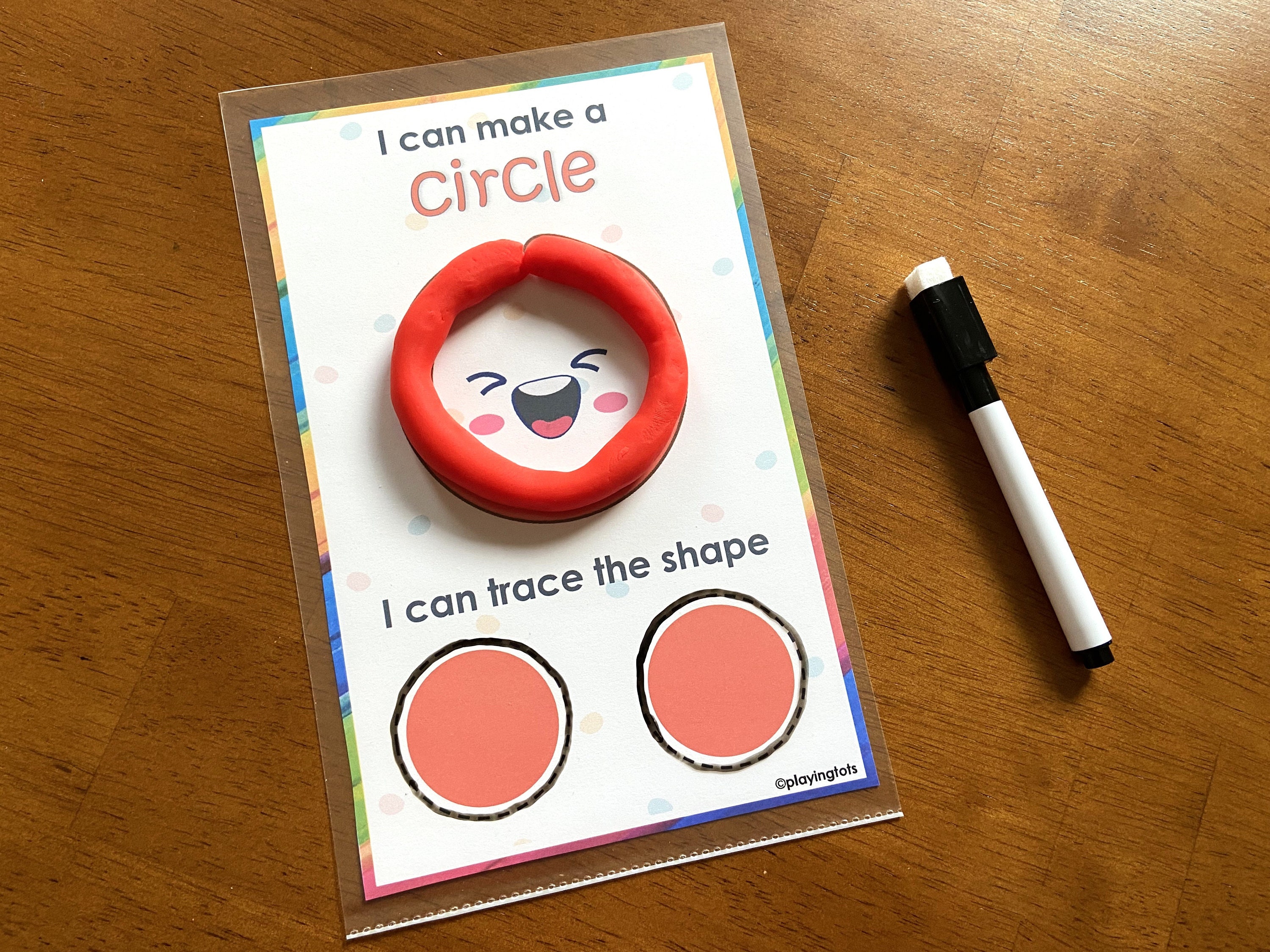 Shapes Playdoh Cards Printable, Play Dough Activity, Toddlers ...