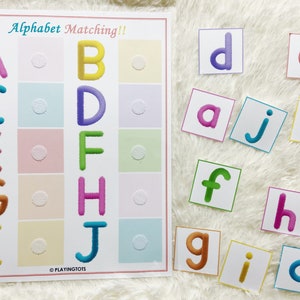 Alphabet Matching Activity Printable, Uppercase and Lowercase Letters ...