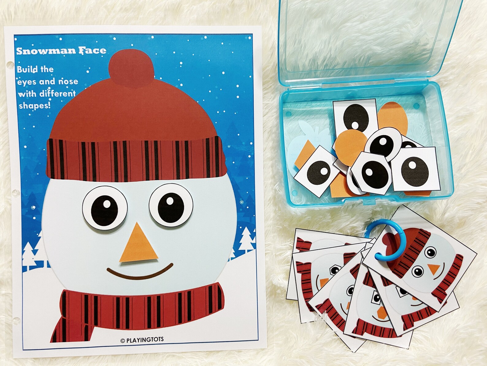 Winter Toddler Busy Book Printable Snowman Themed Activities | Etsy