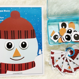 Winter Toddler Busy Book Printable, Snowman Themed Activities, Winter ...