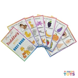 Toddler Mini Busy Book Printable, Travel Size Activity Book, Fun Quiet ...