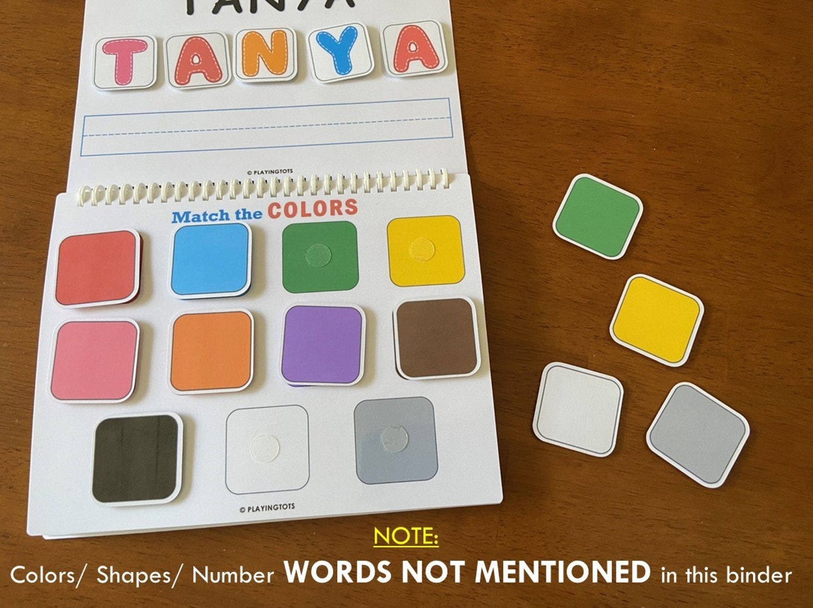 Personalized Toddler Learning Binder Fully Assembled Busy - Etsy