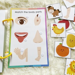 Toddler Mini Busy Book Printable, Travel Size Activity Book, Fun Quiet ...