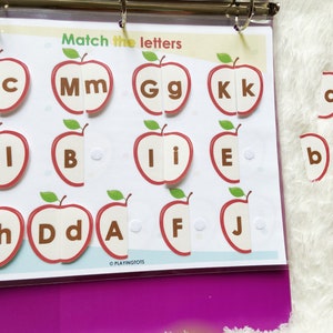 Apple Themed Busy Book Printable, Toddler Busy Book, Learning Binder ...