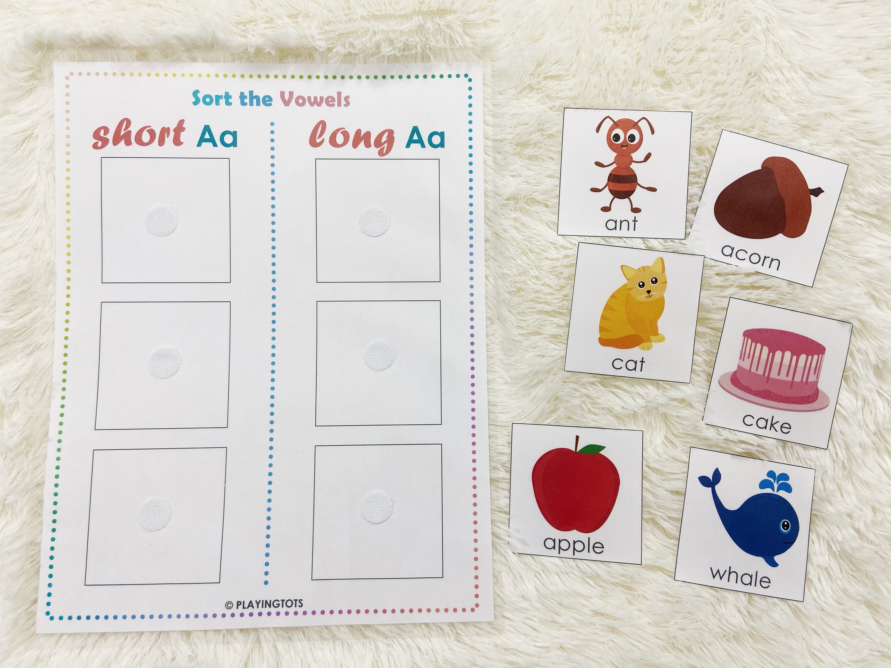 Vowel Chart Printable Vowel Sounds PDF Short and Long Vowels - Etsy