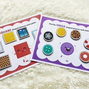 Shapes Busy Book Printable, Toddler Busy Book, Learning Binder, Toddler ...