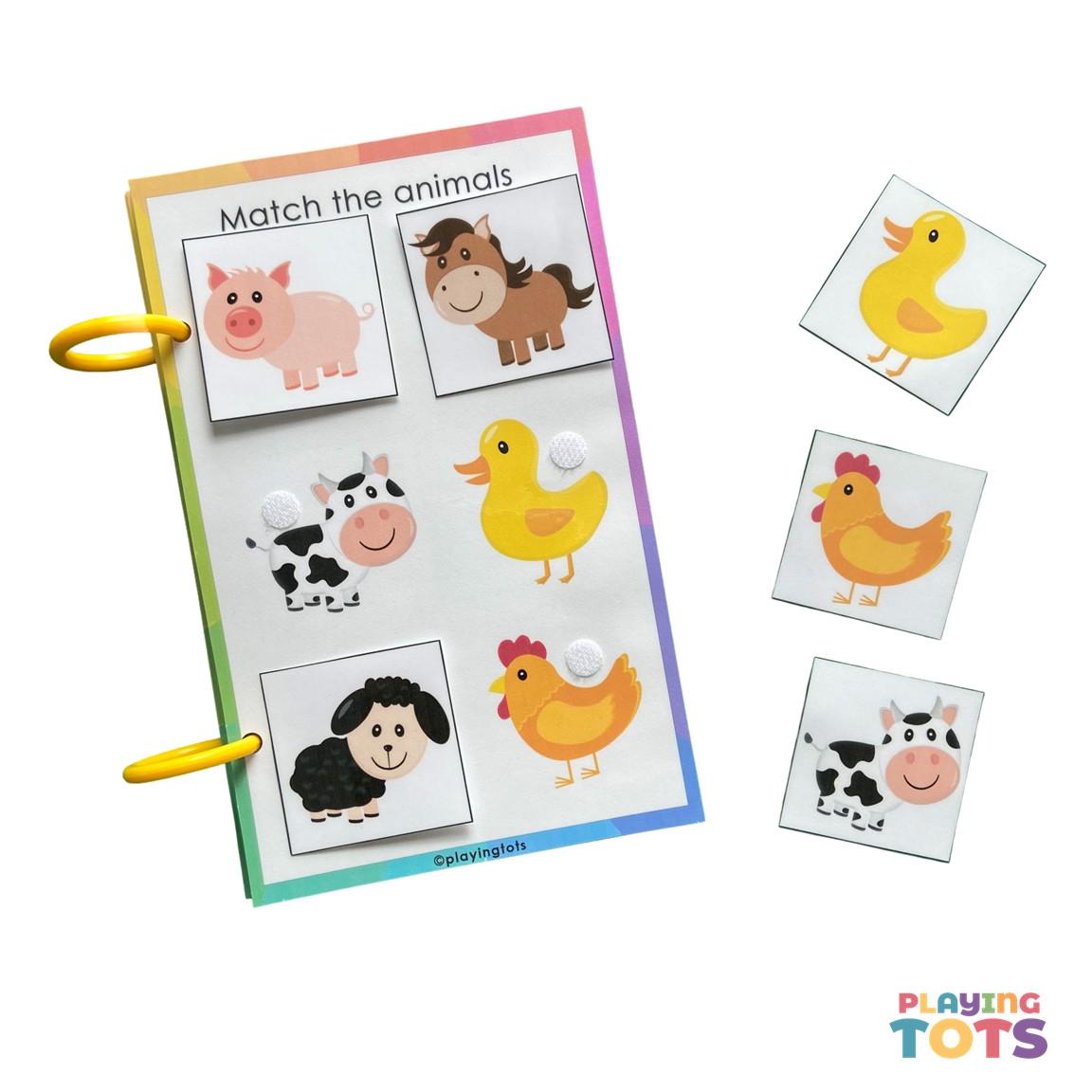 Toddler Mini Busy Book Printable, Travel Size Activity Book, Fun Quiet ...