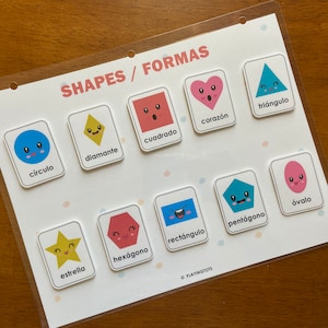 Bilingual Spanish Toddler Busy Book Printable, Learning Binder, Quiet ...