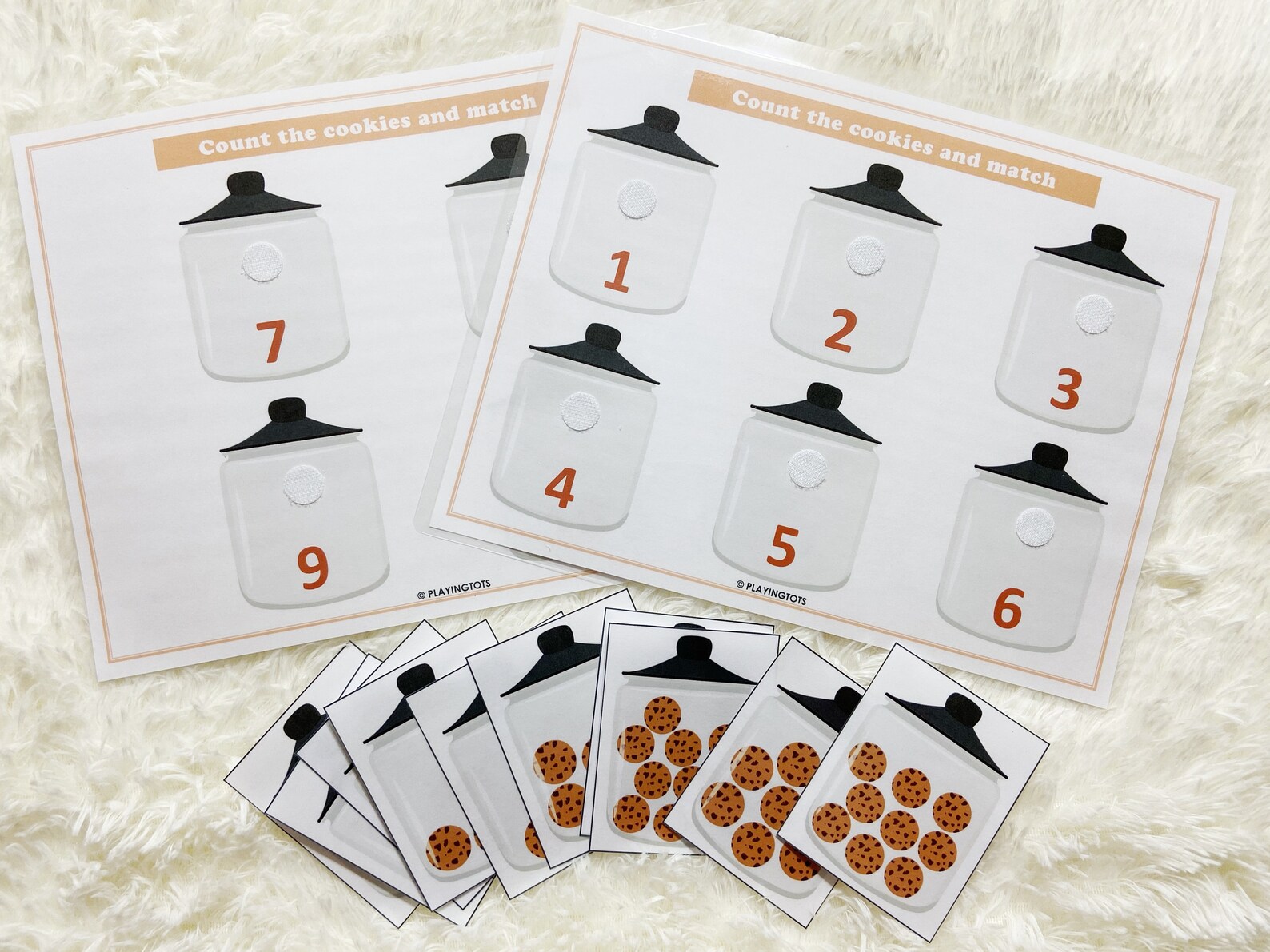 Cookies Counting Activity Printable Learn to Count Preschool - Etsy