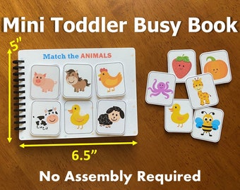 Toddler Mini Busy Book, Fully Assembled, Valentine Themed, Learning ...