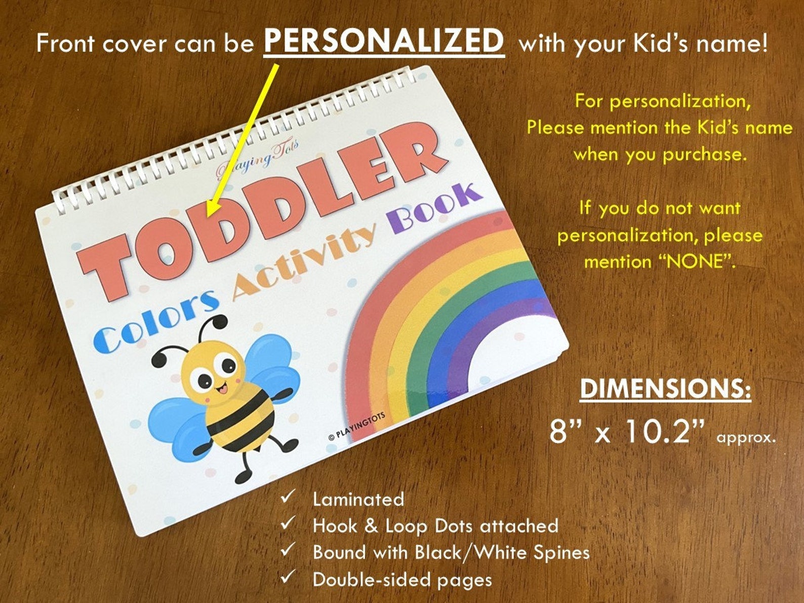 Toddler Busy Book Fully Assembled Learning Binder Colors - Etsy