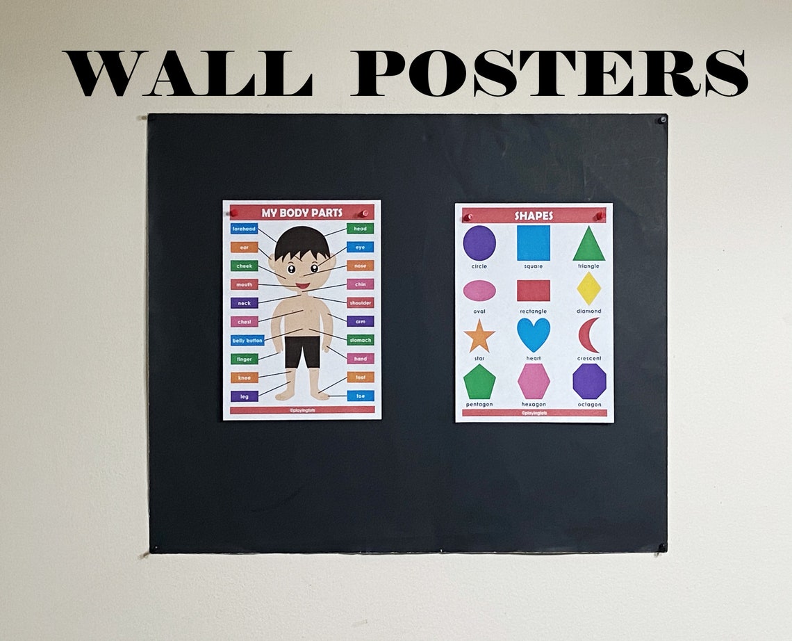 Toddler Learning Book Printable Educational Wall Posters - Etsy