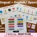 Bilingual Spanish Toddler Busy Book Printable, Learning Binder, Quiet ...
