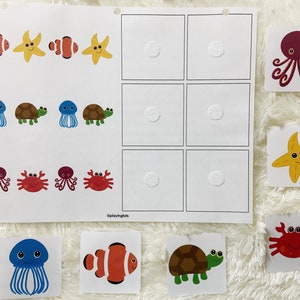 Sea Animals Toddler Busy Book, Quiet Book, Home School Activity Binder ...