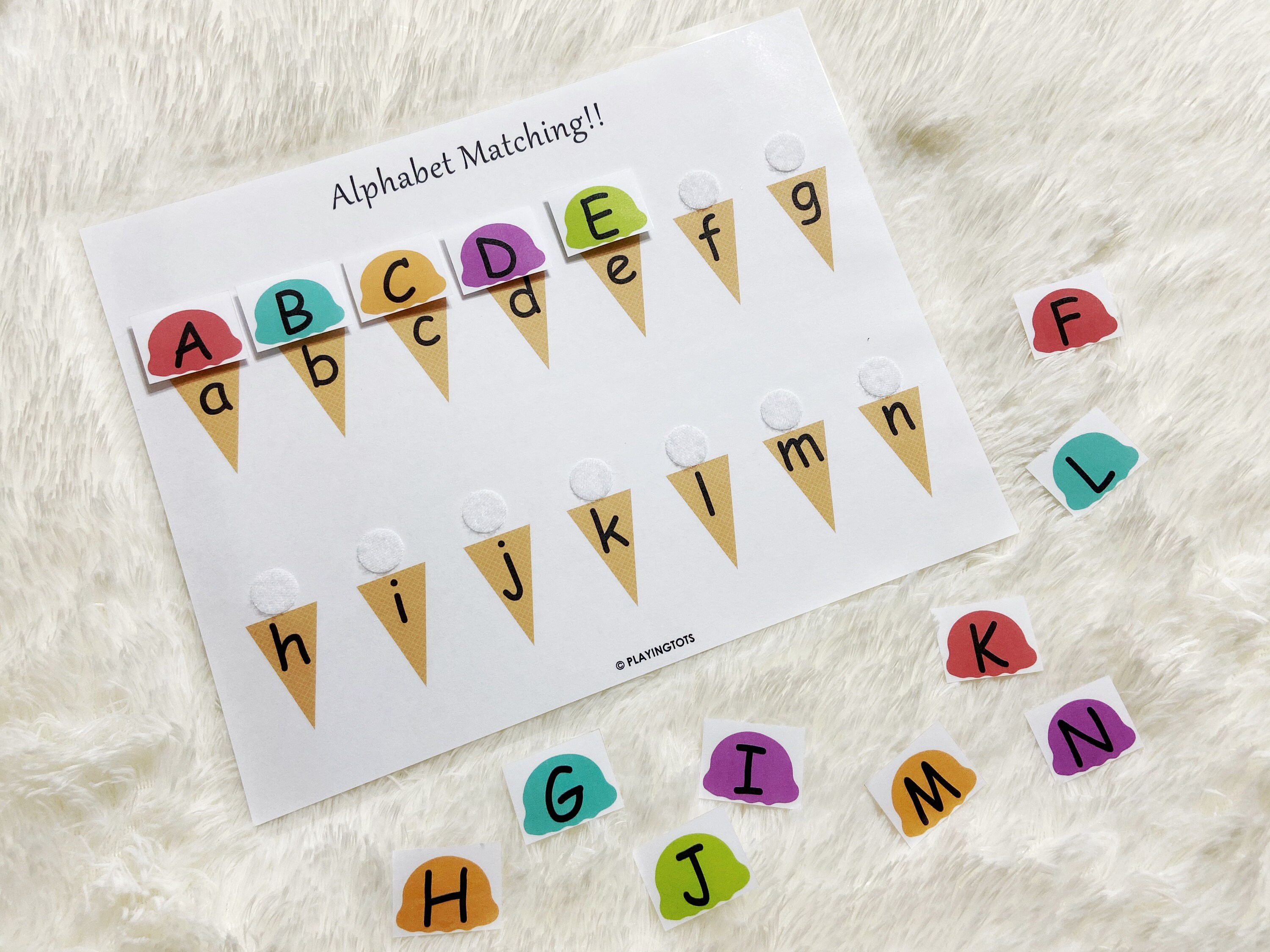 Alphabet Matching Activity Printable Uppercase and Lowercase - Etsy