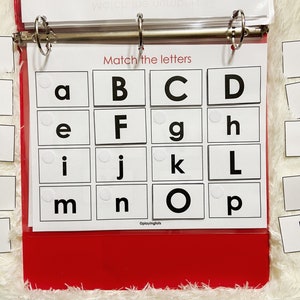 Matching Activities Printable, Toddler Busy Book Pages, Toddler ...