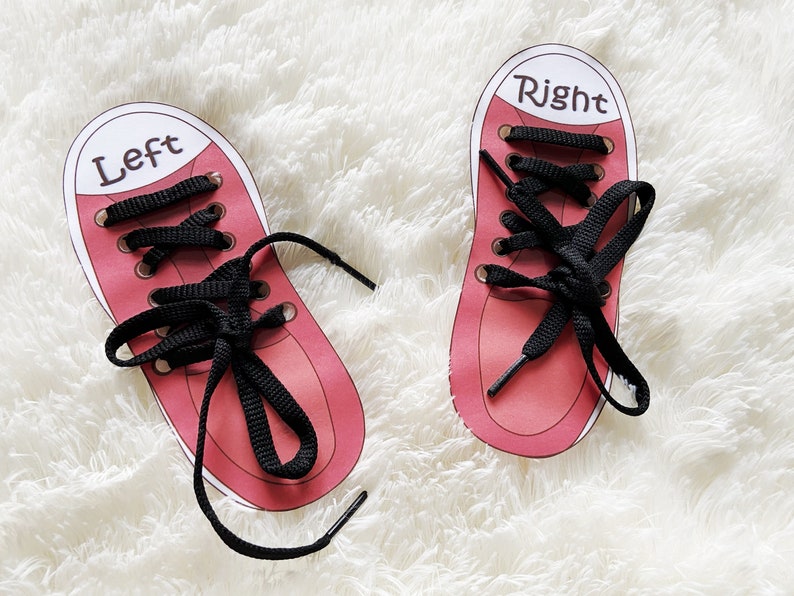 Tie Your Shoes Activity Printable Tie Shoe Laces Busy Book | Etsy