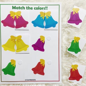 Christmas Toddler Busy Book Printable, Winter Learning Binder, Holiday ...