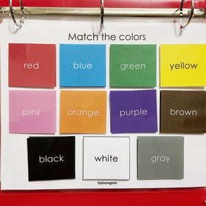 Matching Activities Printable, Toddler Busy Book Pages, Toddler ...