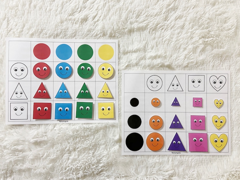 Colors Sorting and Size Sorting Activity Printable Toddler - Etsy