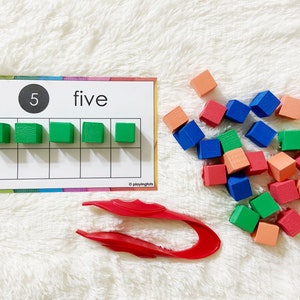 Ten Frames Activity Printable, Ten Frame Math, Learn to Count, Counting ...