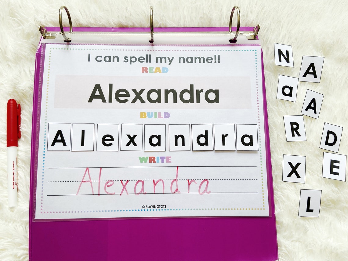 Editable 9 Letter Name Spelling Practice Activity Printable - Etsy