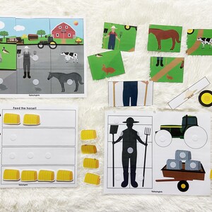 Farm Animals Toddler Busy Book Printable, Learning Binder, Homeschool ...