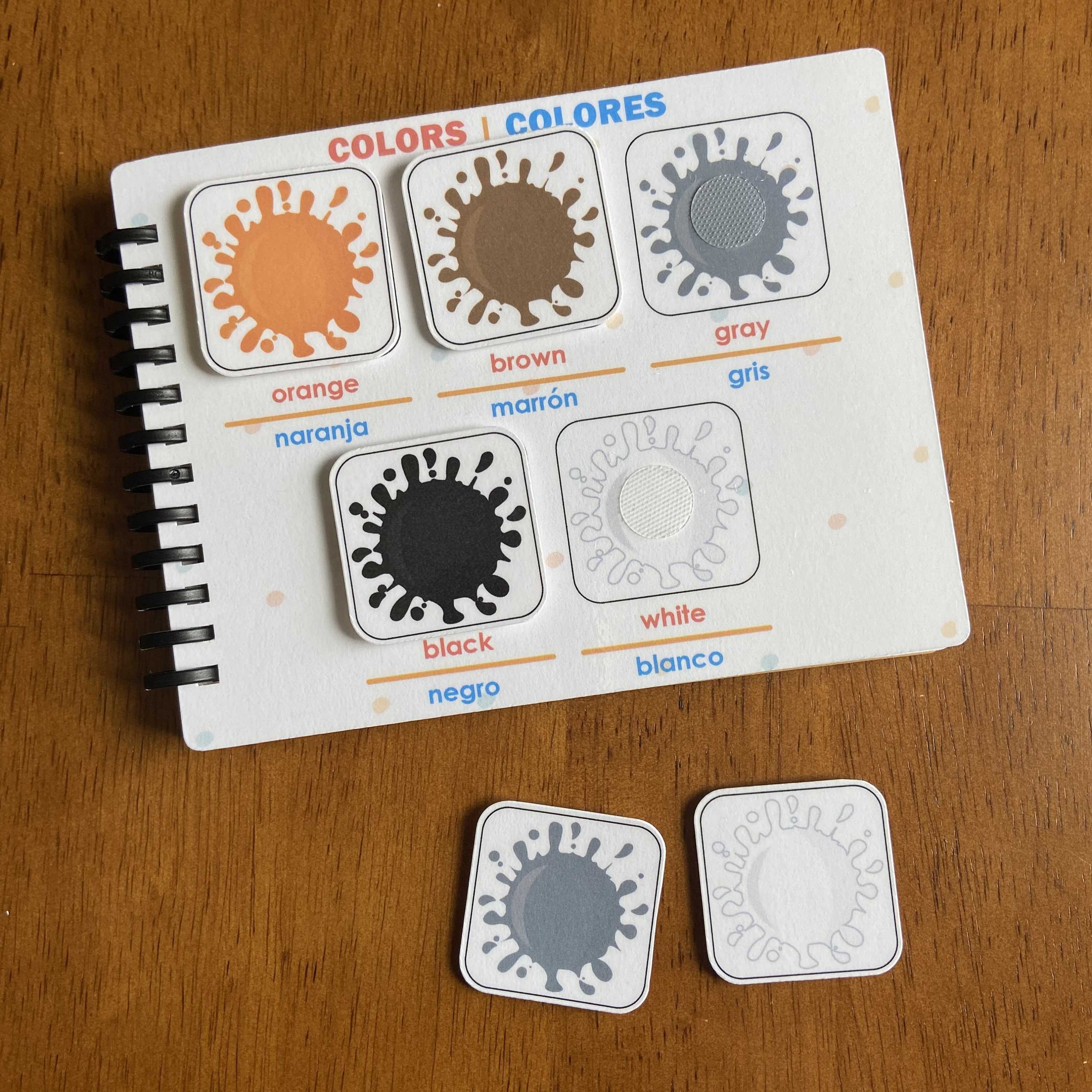 Mini Toddler Busy Book VOL8, Fully Assembled, First Bilingual Spanish ...