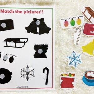 Christmas Toddler Busy Book Printable, Winter Learning Binder, Holiday ...
