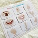 Body Parts Matching Activity Printable, Toddler Busy Book Pages ...