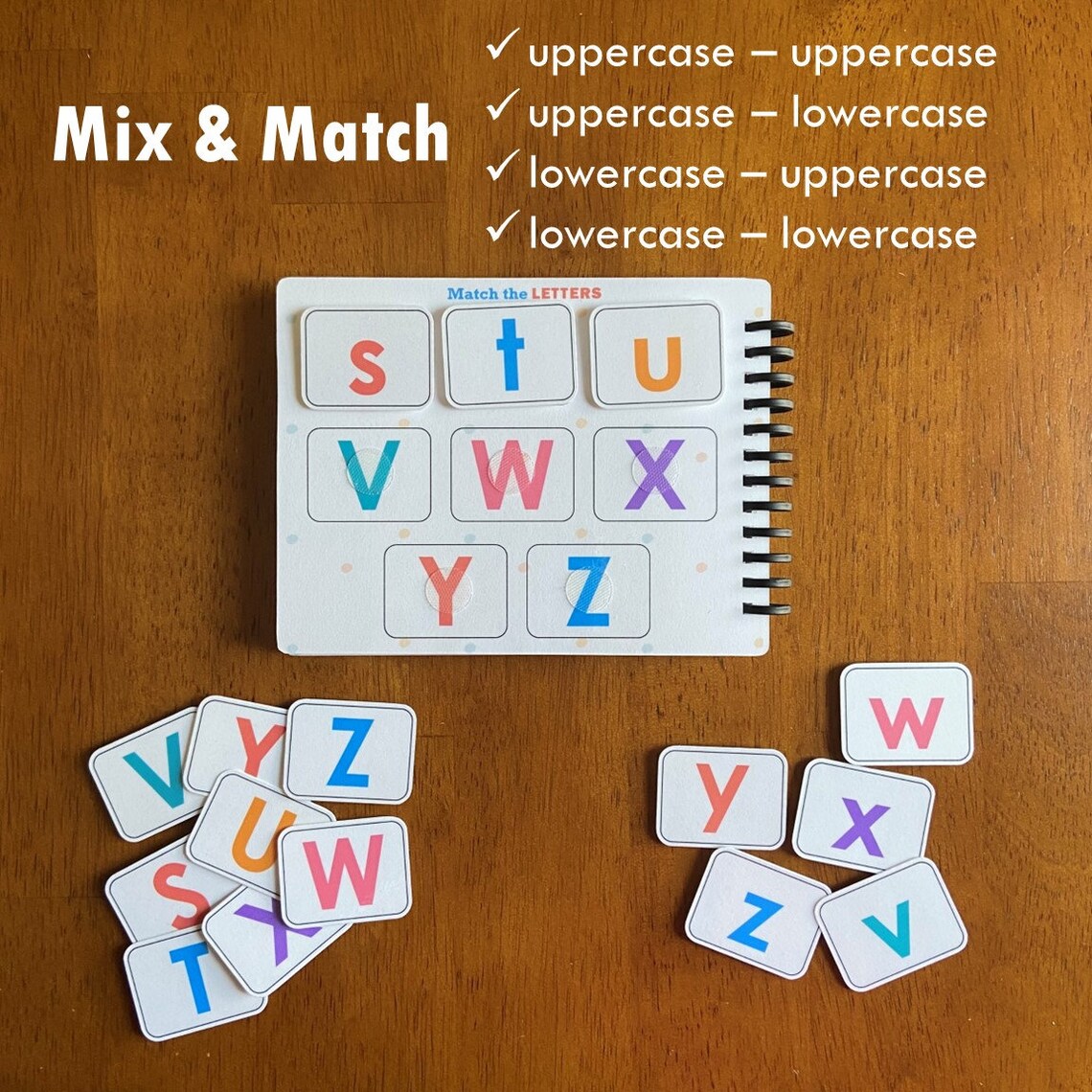 Alphabet Toddler Mini Busy Book VOL10, Fully Assembled, First Learning ...