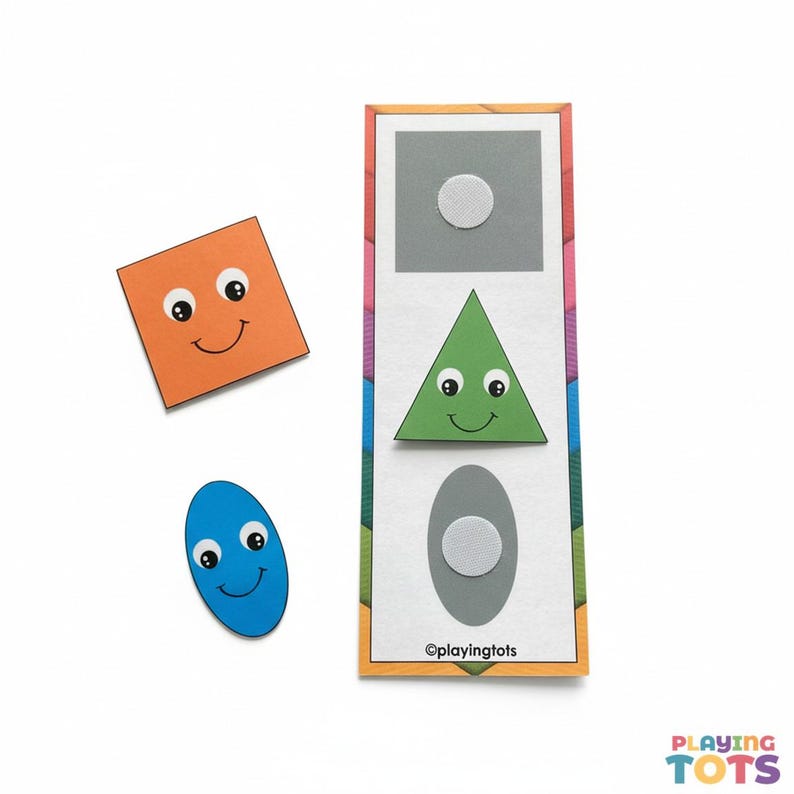 2D Shapes Silhouette or Shadow Matching Activity Printable, Shapes ...