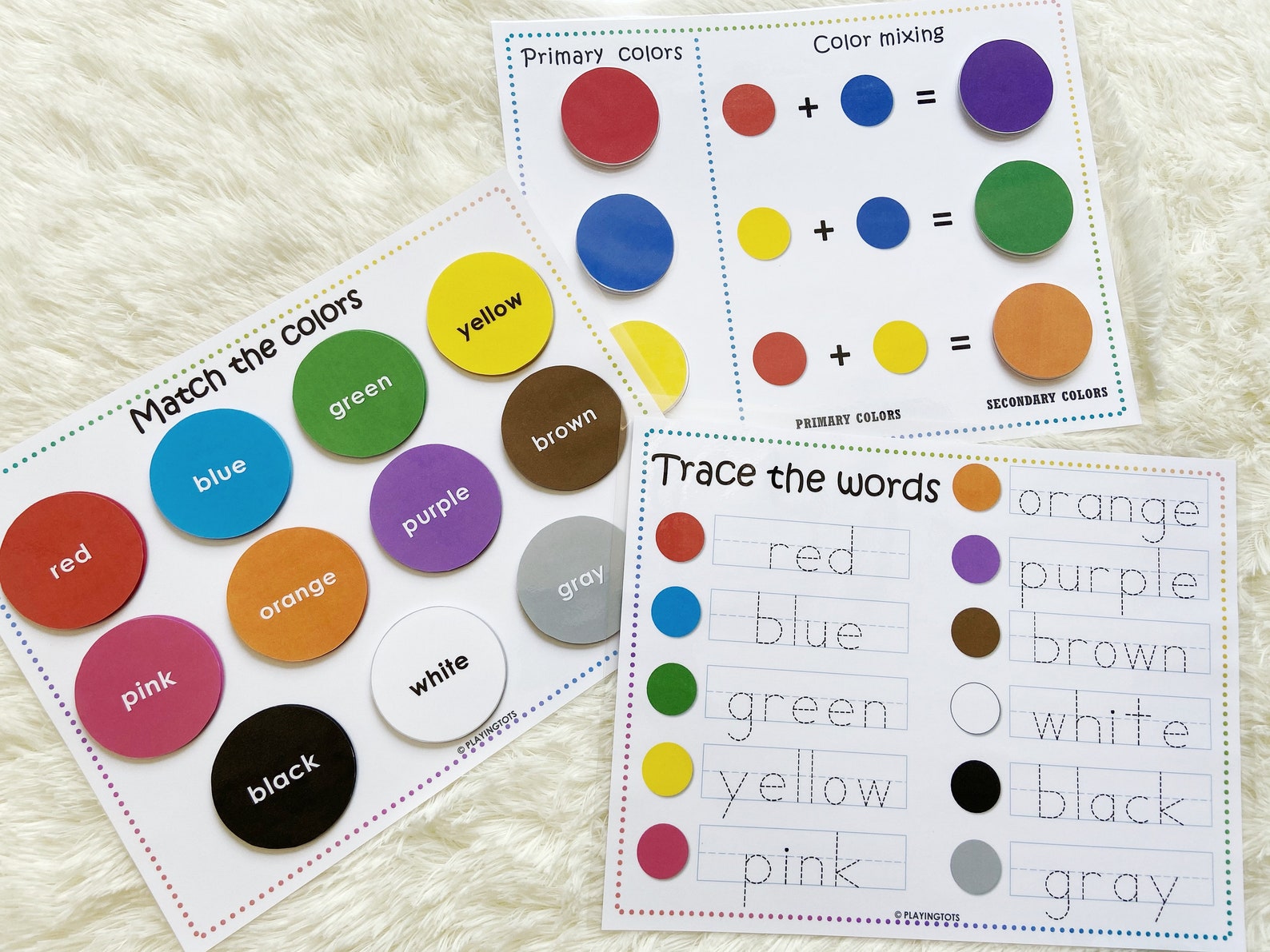 Colors Busy Book Printable Toddler Busy Book Learning - Etsy
