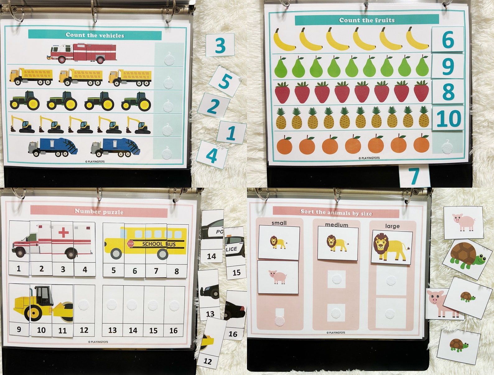 Preschool Learning Binder Printable Toddler Busy Book Quiet - Etsy