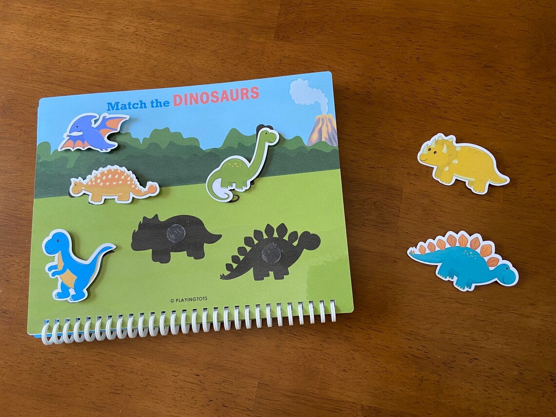 Dinosaur Busy Book Fully Assembled Toddler Learning Binder - Etsy