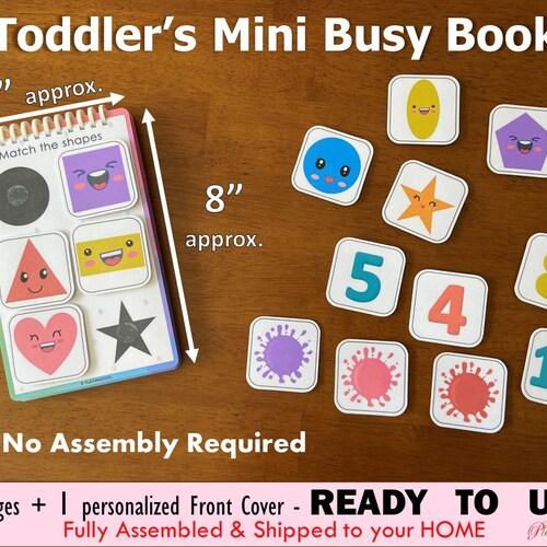 Toddler Mini Busy Book VOL1 Fully Assembled First Learning - Etsy Toddler Mini Busy Book VOL1 Fully Assembled First Learning - Etsy