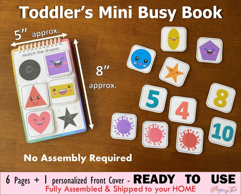 Toddler Mini Busy Book VOL2 Fully Assembled First Learning - Etsy