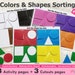Colors and Shapes Sorting Activity Printable Toddler Busy - Etsy Canada