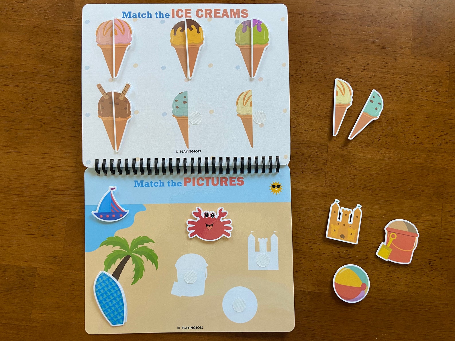 Toddler Busy Book, Fully Assembled, Learning Binder, Fun Summer Themed ...