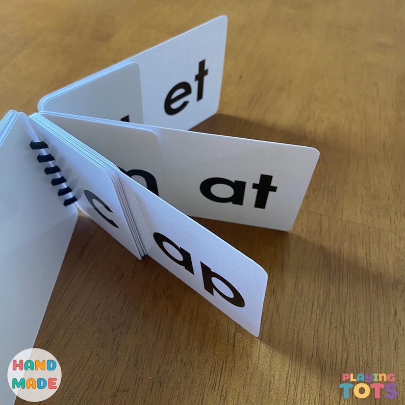 Words Flip Book, CVC Rhyming Words, Word Family Reading Practice ...
