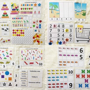 Toddler Busy Book Printable, Learning Folder, Quiet Book, Homeschool ...