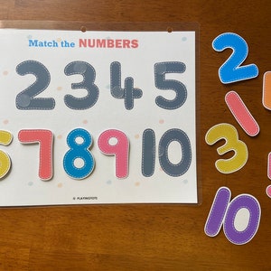 Matching Activities Printable, Toddler Busy Book Pages, Toddler ...