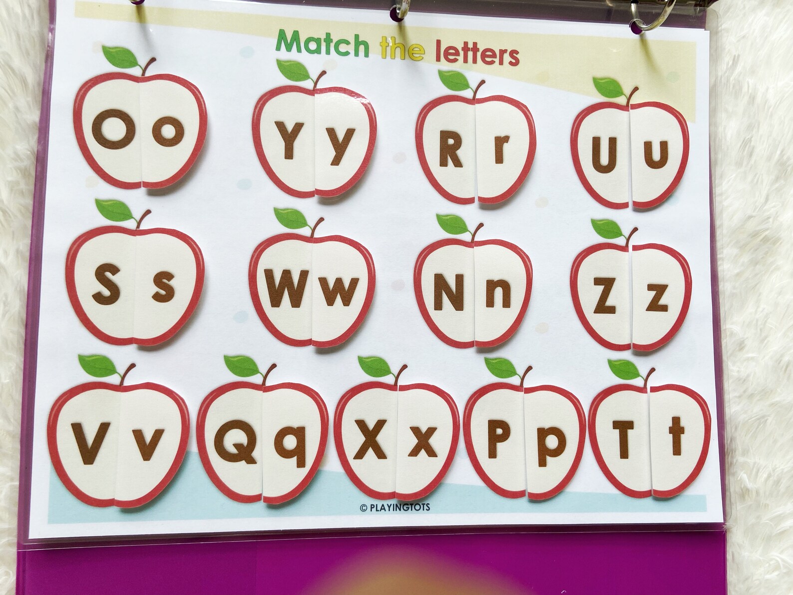 Apple Themed Busy Book Printable Toddler Busy Book Learning - Etsy