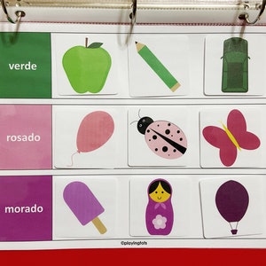 Colors and Shapes Activities Printable in Spanish for - Etsy