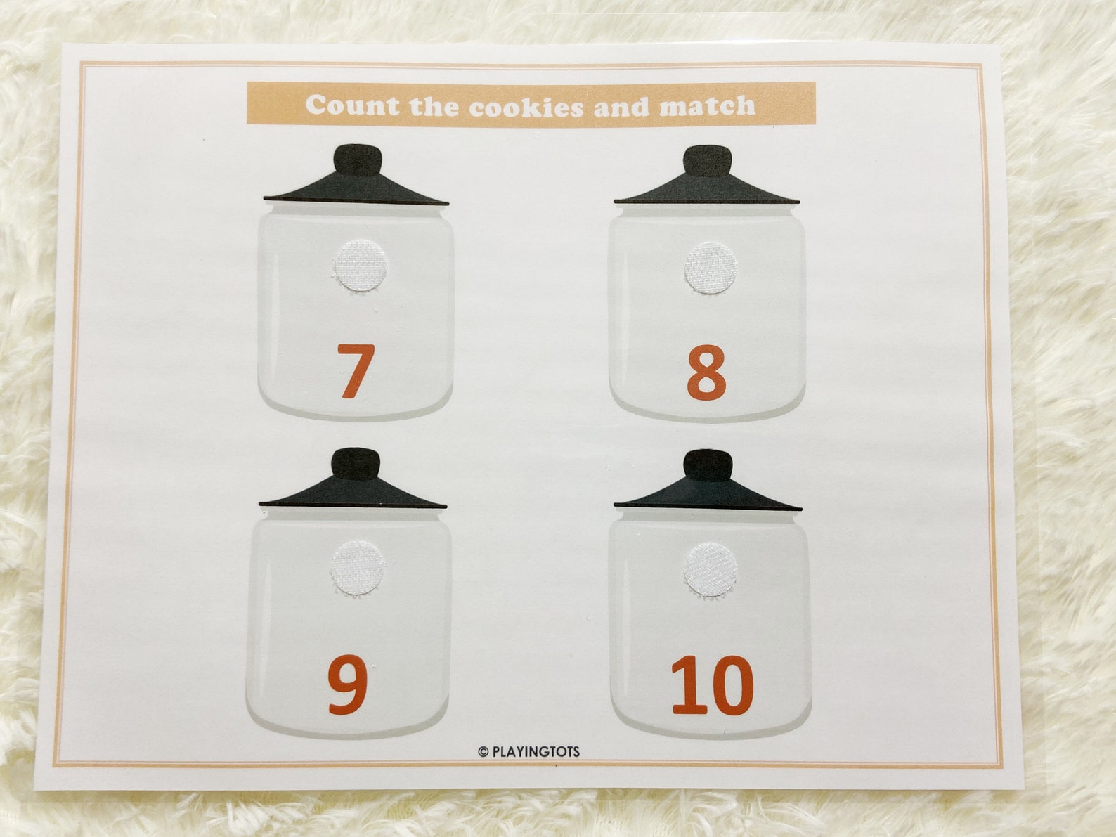 Cookies Counting Activity Printable Learn to Count Preschool - Etsy