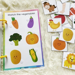 Toddler Mini Busy Book Printable, Travel Size Activity Book, Fun Quiet ...